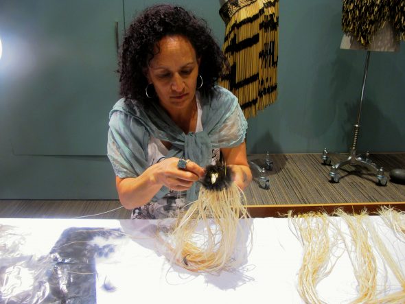 Kahu Ora – Toi Whakarākai, Te Wānanga o Raukawa weavers | Te Papa’s Blog