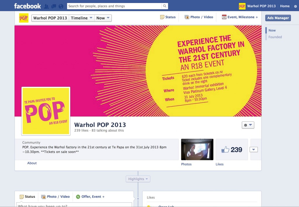 POP on Facebook | Te Papa’s Blog